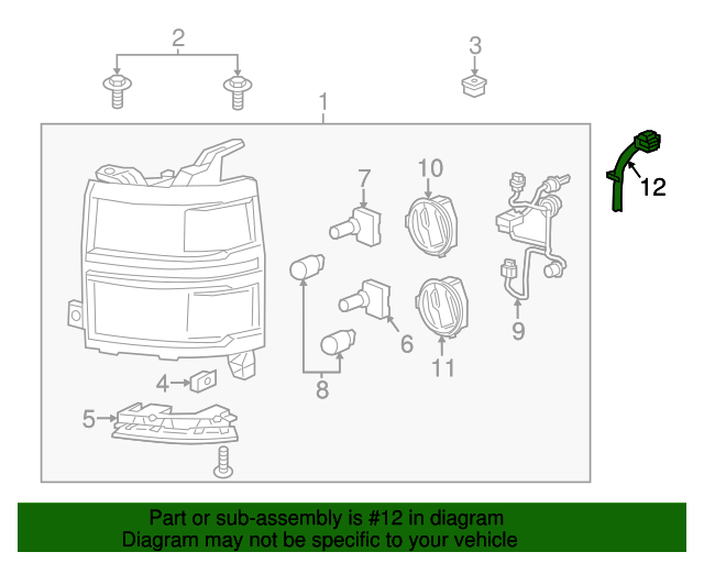 23441356 - Headlamp Wiring Harness 2014-2015 GM | AutoNationParts.com