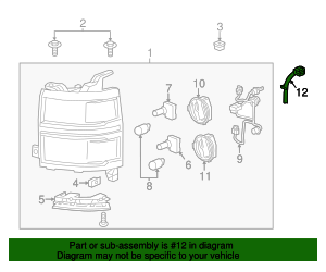 2014-2015 Chevrolet Silverado 1500 Headlamp Wiring Harness 23441356 GM ...