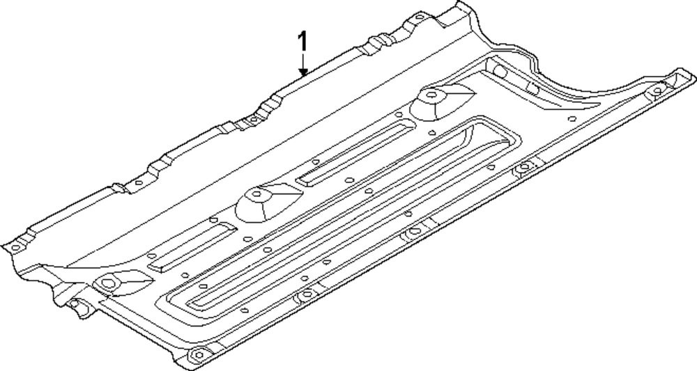 2022-2025 Hyundai Santa Cruz Under-Body Shield 84227-K5000 | Retail ...