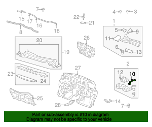 74212-SWA-A00 - Hinge Cover 2007-2011 Honda CR-V | Honda Parts Online