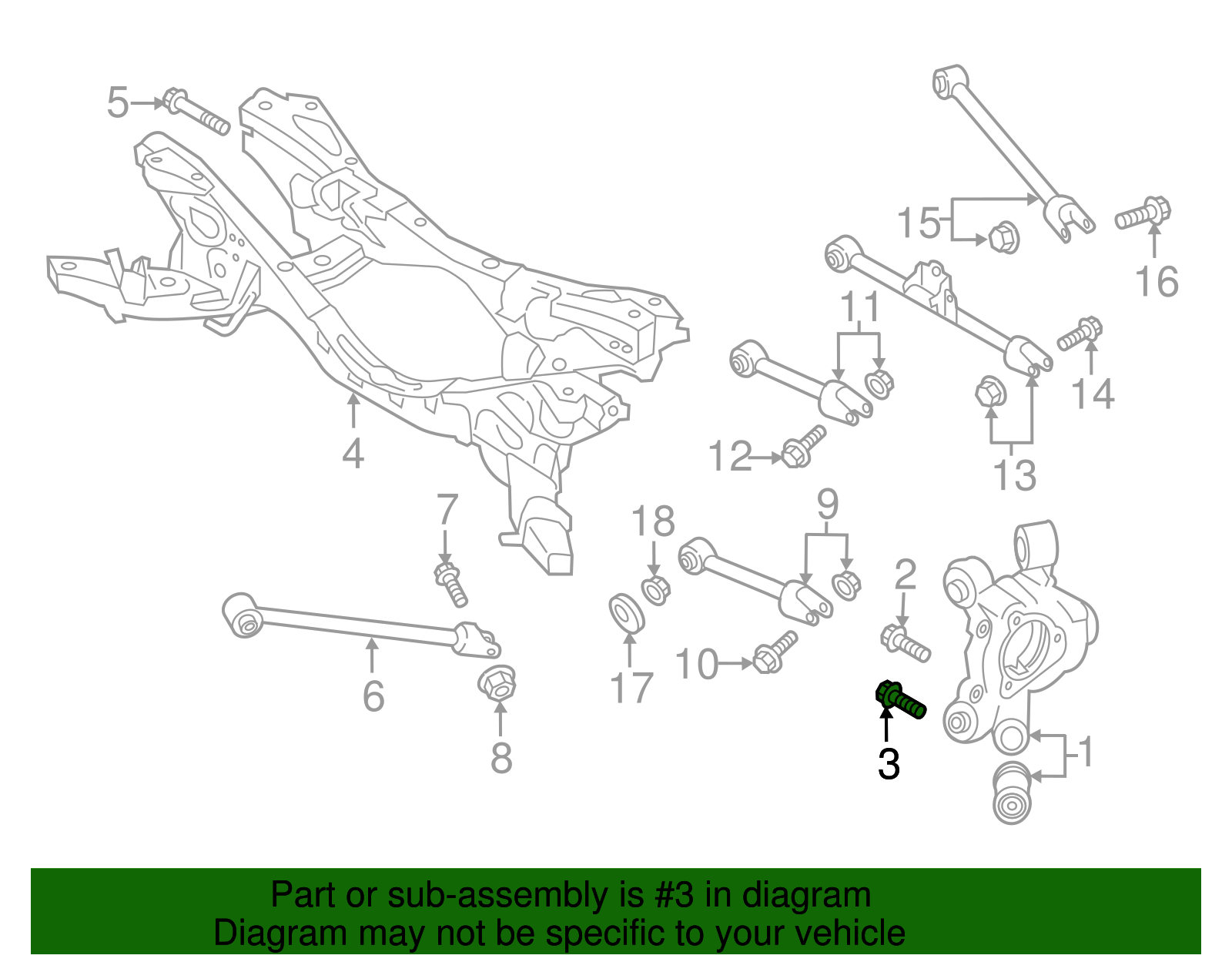 9YA0-2A-024 - Disc Brake Caliper Bracket Mounting Bolt - 2004-2020 ...