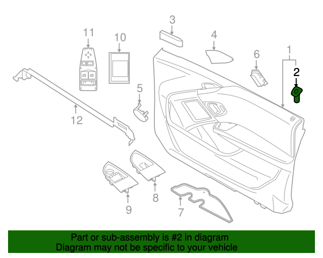 Genuine BMW 51-41-7-393-772 | Lock Knob Bezel | FREE Shipping on Most ...