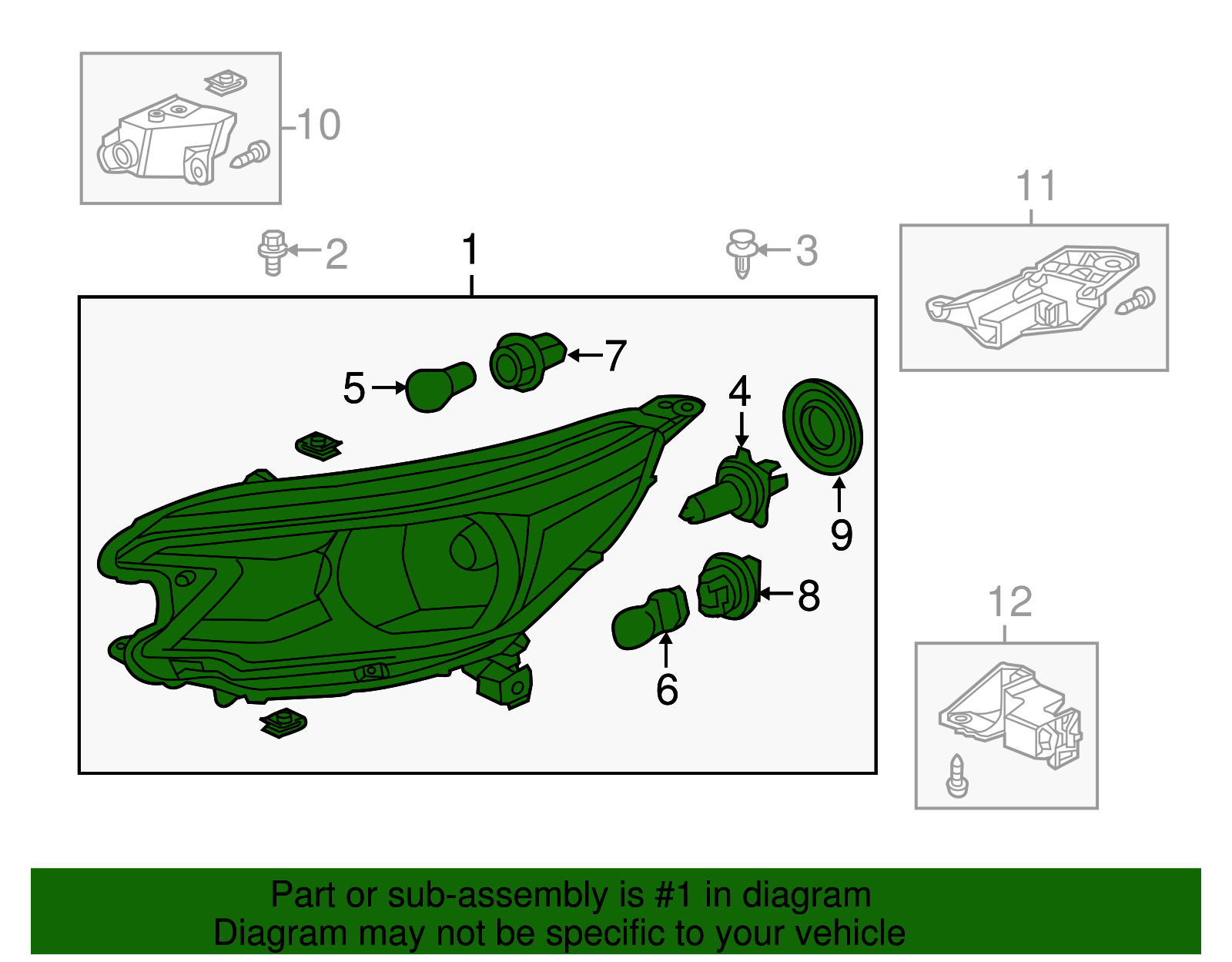 33150-T0A-A01 - Composite Assembly 2012-2014 Honda CR-V | Honda Parts ...