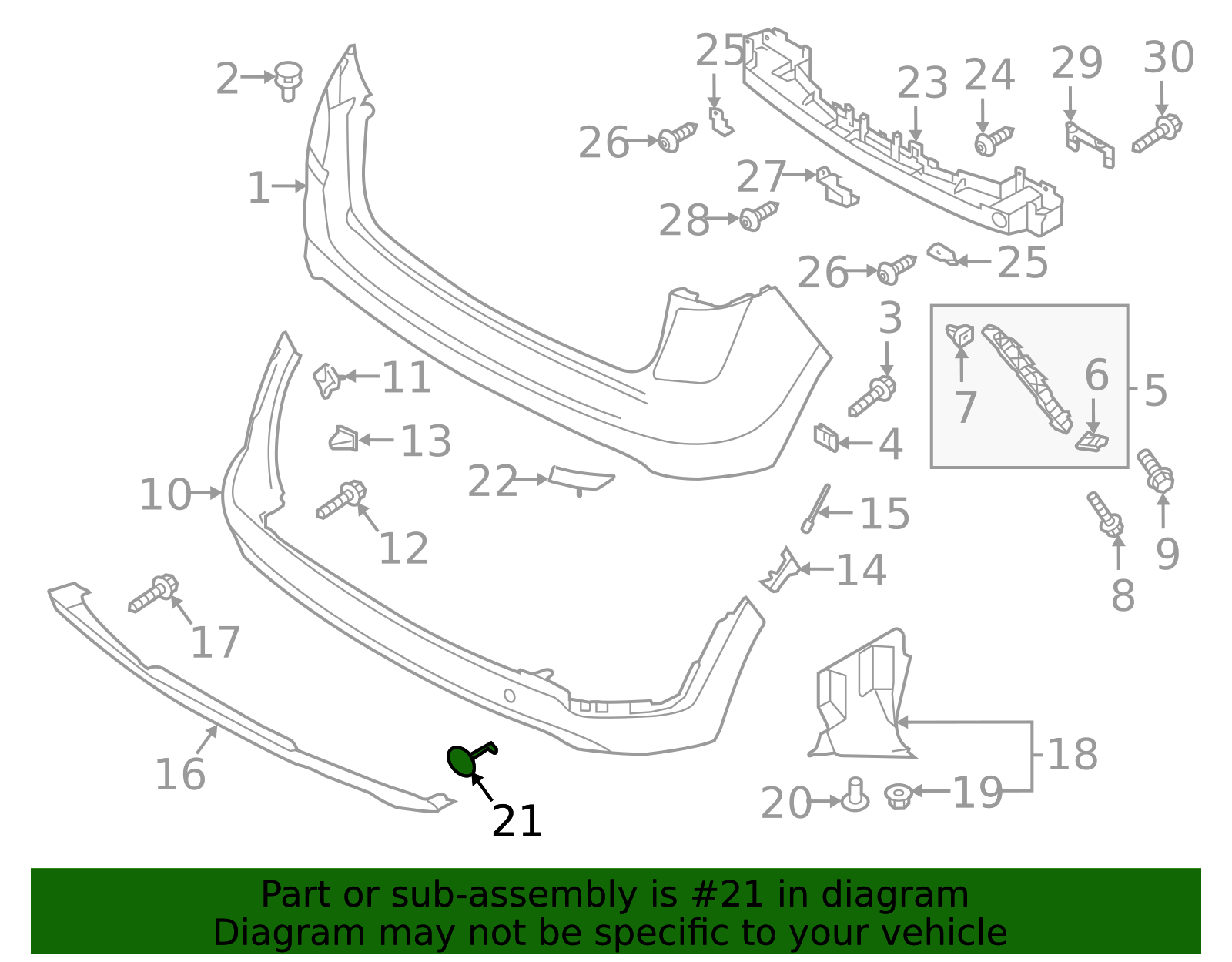 2019-2021 Hyundai Tucson Tow Eye Cap 86667-D3500 | Hyundai Wholesale Direct