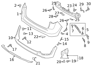 2016-2021 Hyundai Tucson Center Bracket 86635-D3100 | QuirkParts