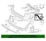 2016-2021 Hyundai Tucson Bumper Cover Bracket 86614-D3000 | OEM Parts ...