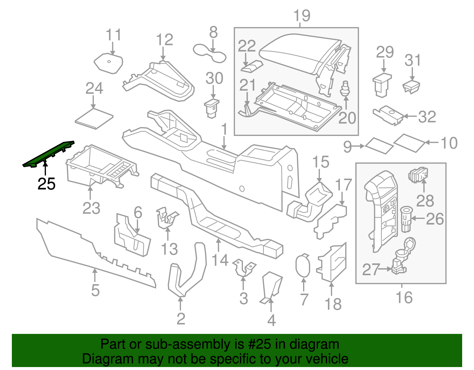 2011-2018 Volkswagen Jetta Console Lid 5C7-857-367-82V | Wolfsburg ...