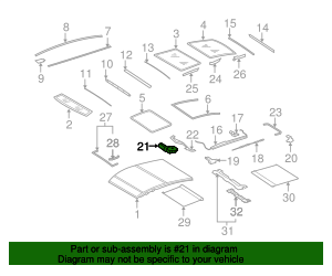 221-906-60-00 - Sunroof Motor 2009-2013 Mercedes-Benz | AutoNationParts.com