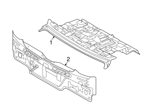 69100-H9200 - Rear Body Panel 2018-2023 Kia Rio | Kia.Parts Store