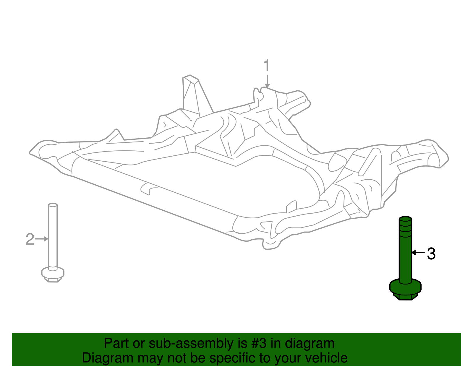 2007-2011 Honda CR-V Engine Cradle Bolt 90168-S5A-000 | OEM Parts Online