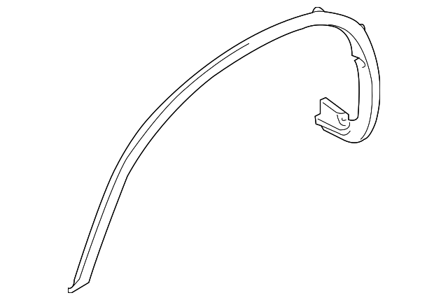 51778065898 - 2015-2019 BMW X6 Wheel Opening Molding (51-77-8-065-898 ...