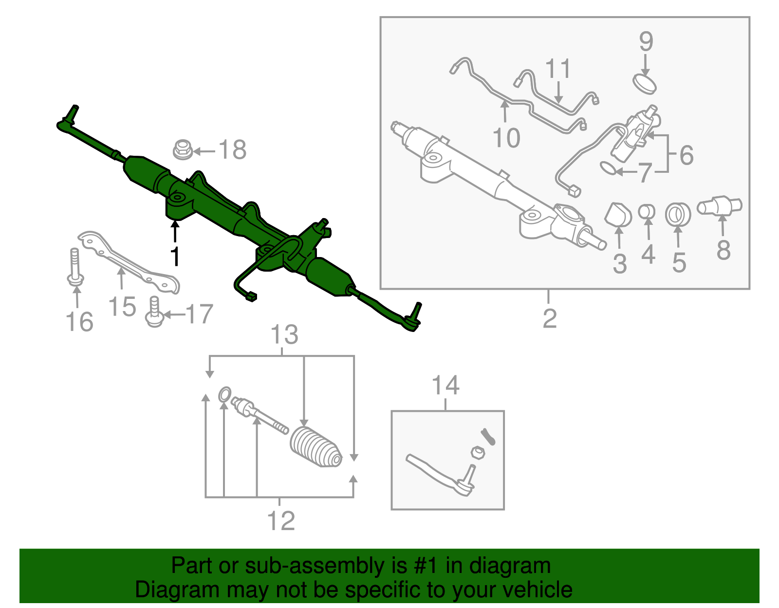 2009-2020 Nissan 370Z Rack And Pinion Assembly 49001-1EA2B | Temecula ...