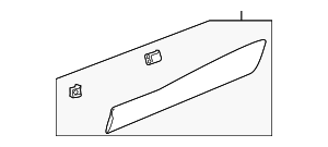 2019-2021 Acura RDX Garnish Assembly, R Rear Door (Lower) 75313-TJB-A01 ...