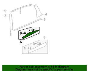 2019-2024 Acura RDX Center Molding 72812-TJB-A01 | Acura Parts Now