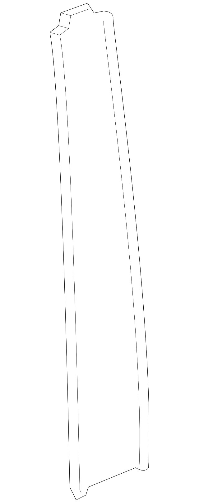 2019-2021 Acura RDX Garnish Assembly, R Rear Door Sash 72930-TJB-A01 ...