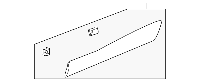 2019-2021 Acura RDX Garnish Assembly, R Rear Door (Lower) 75313-TJB-A01 ...