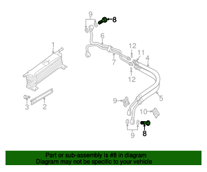 MB033025 - Return Tube Eye Bolt - 1990-2006 Mitsubishi | Lasco Auto Parts
