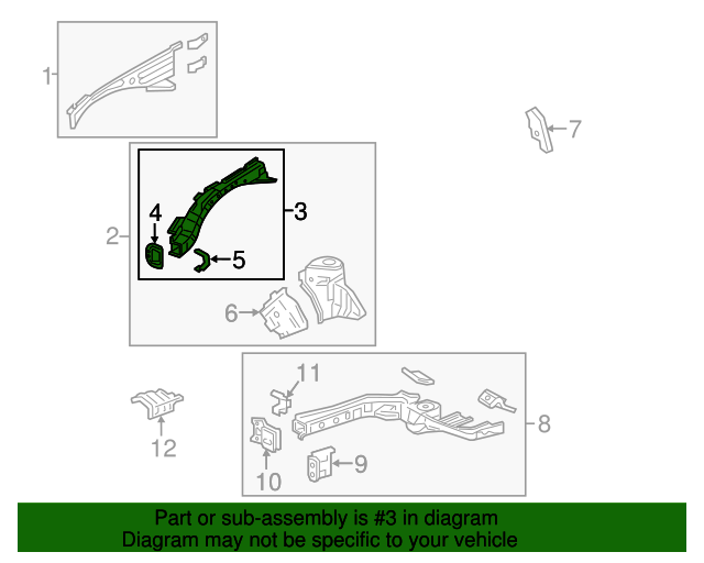 Genuine OEM Acura - Upper Inner Rail Part# 04674-TV9-A00ZZ | Acura ...