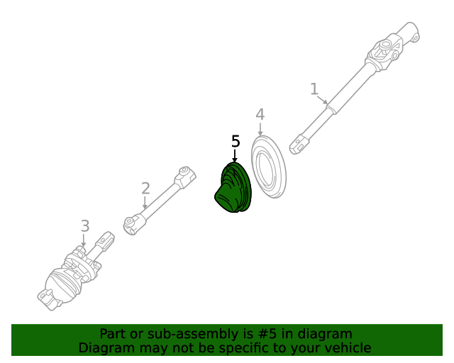 2020-2024 Cadillac Intermediate Steering Shaft Boot 84740751 | GM OEM ...
