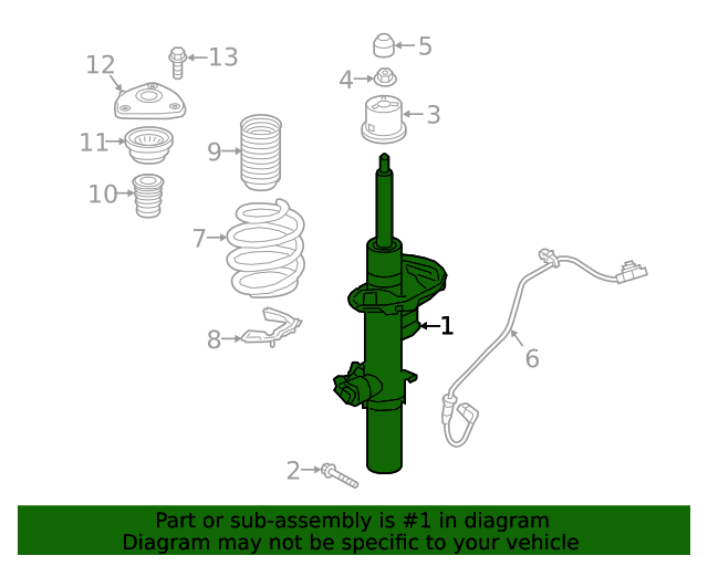 31476293 - Strut - 2019 2020 Volvo XC40 | Volvo OEM Parts Direct