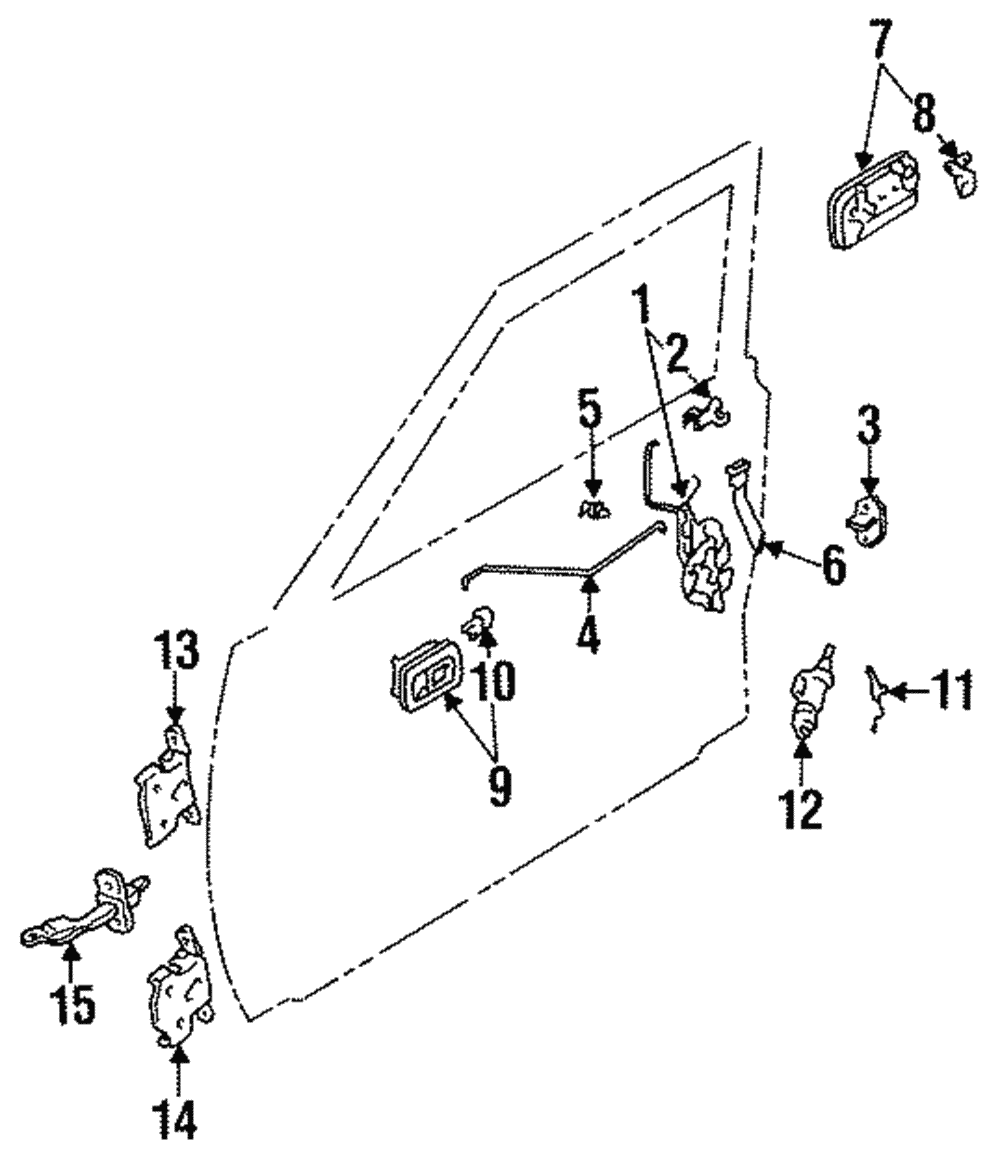 1989-1995 Toyota Handle, Inside 69205-89107-B0 | Toyota Parts Center