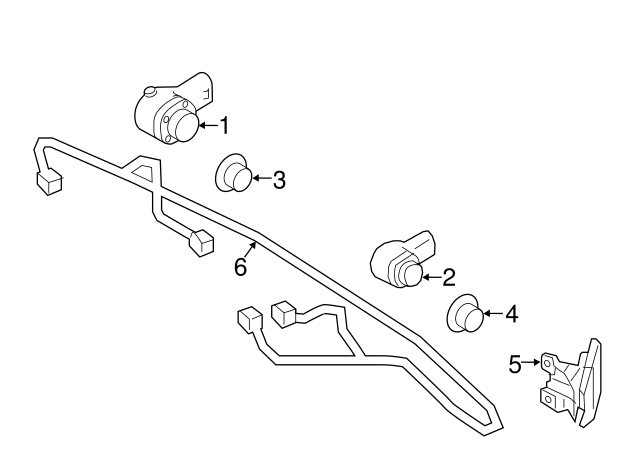LR038533 - Parking Aid Sensor 2010-2021 Land Rover | AutoNationParts.com