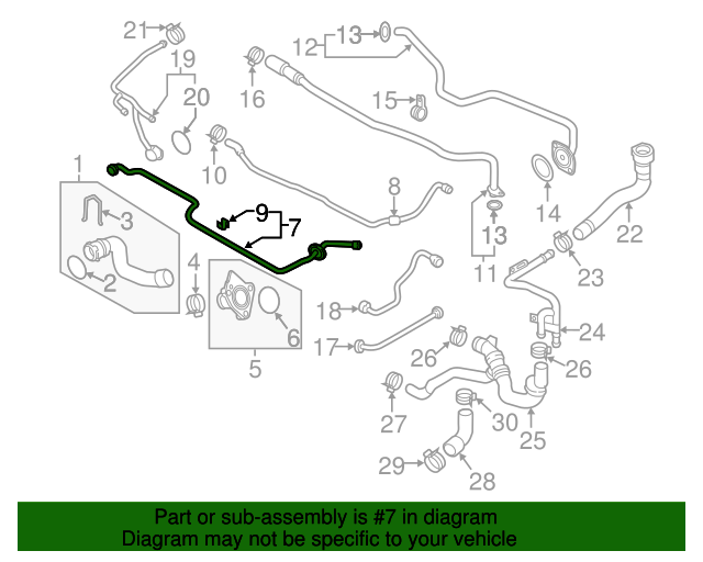 4G0-121-081-CR - Vent Tube 2016-2018 Audi | Audi OEM Parts