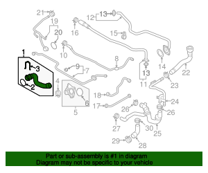 4G0-122-101-P - Upper Hose 2013-2018 Audi | Audi OEM Parts