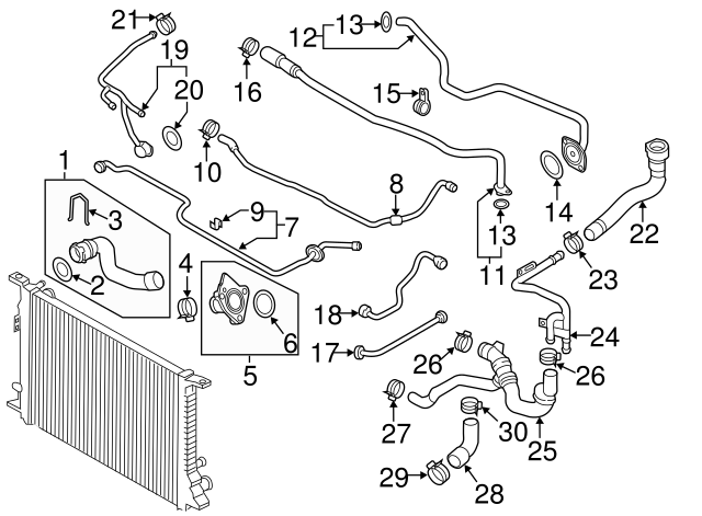 4G0-121-081-BT - Engine Coolant Pipe 2013-2015 Audi | AutoNationParts.com