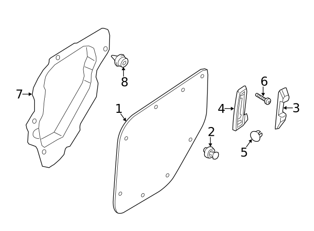 2019-2021 Ford Transit Connect Water Shield - Driver's Side (LH) JT1Z ...