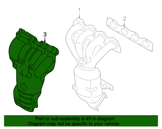 2009-2018 GM Exhaust Manifold Heat Shield 25195633 GM | GMPartsDirect.com