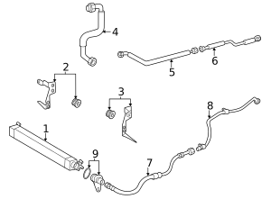 463-270-15-96 - Automatic Transmission Oil Cooler Tube 2006-2011 ...