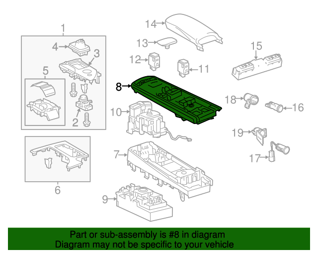 84781-30070 - Console Trim Panel 2016-2018 Lexus | AutoNationParts.com