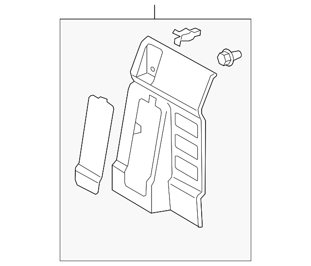 64270-0C020-E0 - Back Panel Trim - 2007-2011 Toyota Tundra | OEM Parts ...