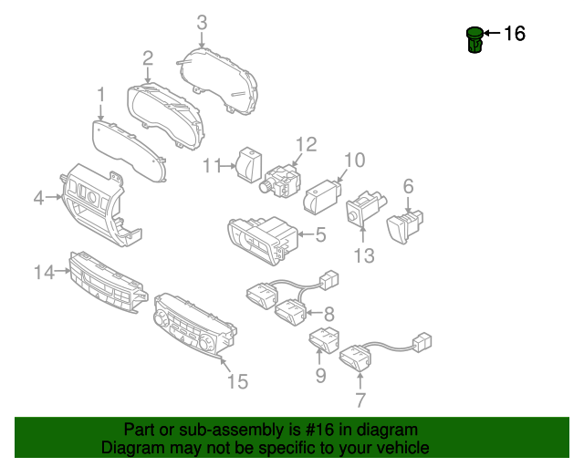 2010-2024 Subaru Sun Load Sensor 84088AJ000 | Subaru Parts For You