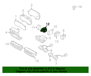 2010-2014 Subaru Mirror Switch 83061AJ010 | OEM Parts Online