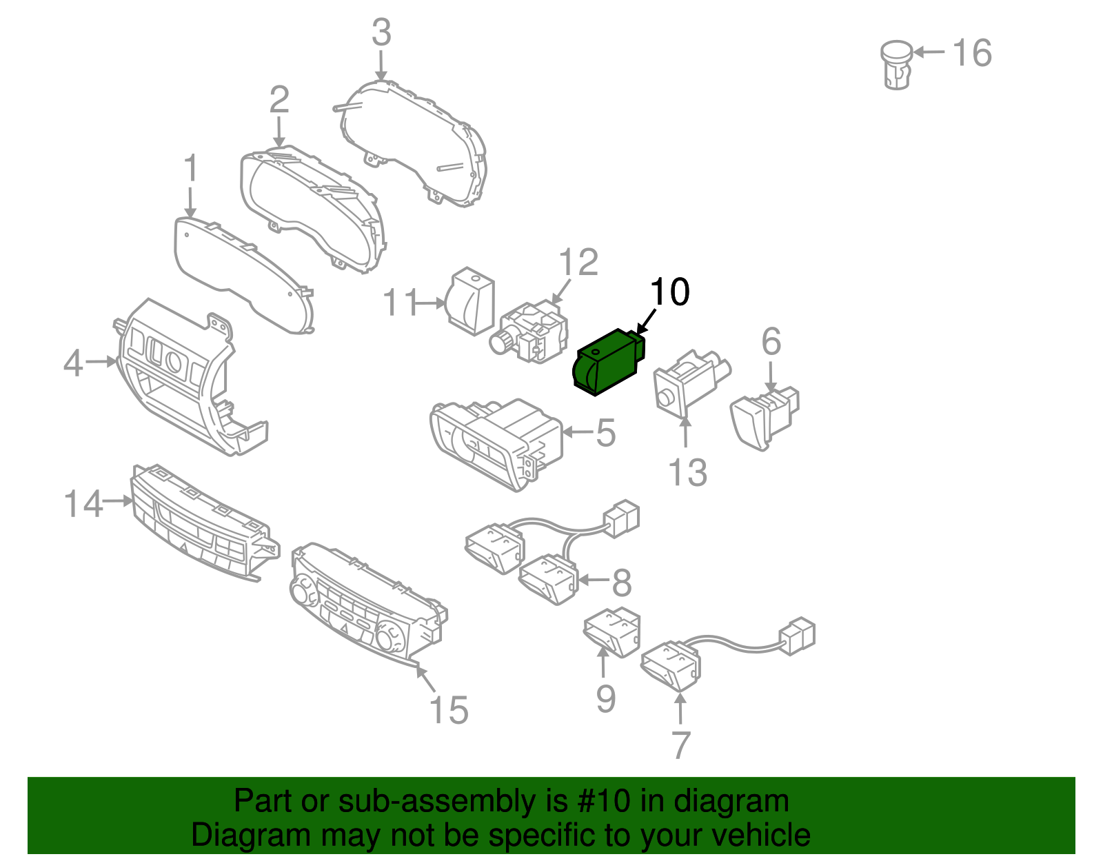 2010-2021 Subaru OEM NEW 2010-2020 Subaru Forester Crosstrek Instrument ...