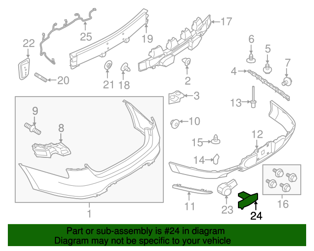 2013-2019 Ford Park Sensor Bracket DG1Z-15K861-A | Varsity Ford