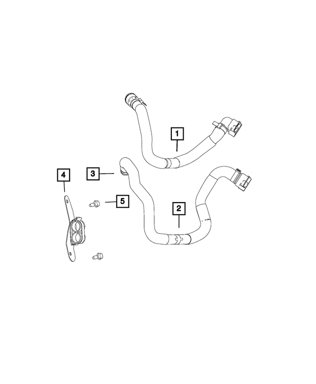 2015-2022 Ram ProMaster City Heater Return Hose 68408325AA | Mopar eStore