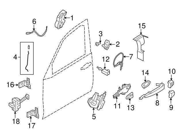 41007377546 - 2014-2019 BMW Upper Hinge (41-00-7-377-546) | BMW of ...