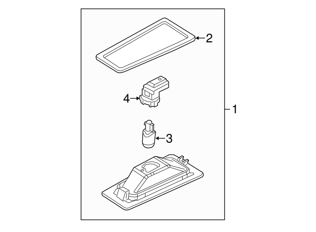 B45A-51-270B - License Lamp 2014-2021 Mazda | AutoNation Parts