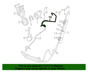 2010-2020 GM Power Brake Booster Inlet Hose Assembly 23254779 GM ...