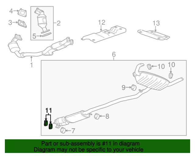 2010-2016 Cadillac SRX Exhaust Gasket 20952540 GM | GMPartsDirect.com