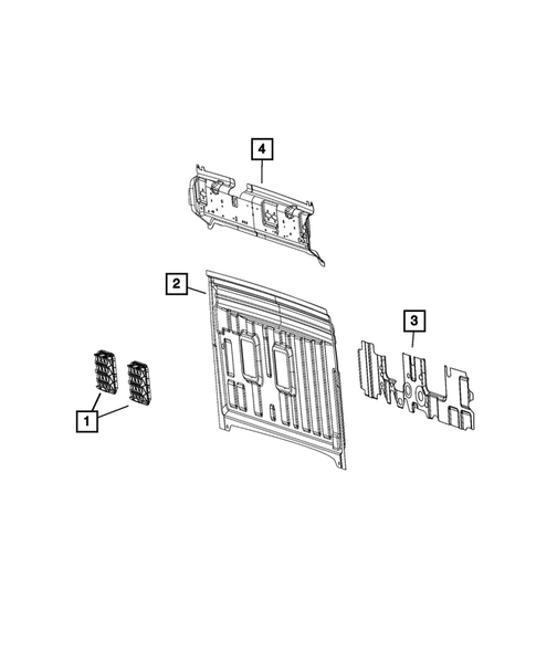 Aperture Panel, Pillar Supports and Cab Back for 2021 Ram 1500 | Mopar ...