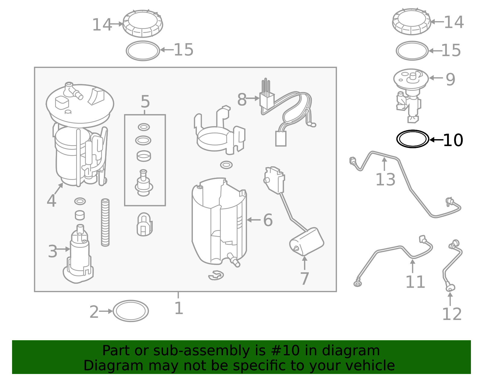 42025FL000 - 2019-2024 Subaru Ascent - Fuel Pump Assembly Seal | Subaru ...