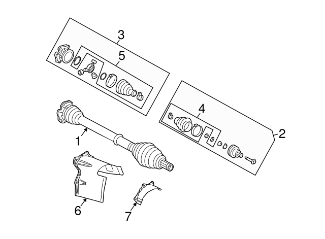 2007-2011 Audi S6 Axle Assembly 4F0-407-272-S | TascaParts.com