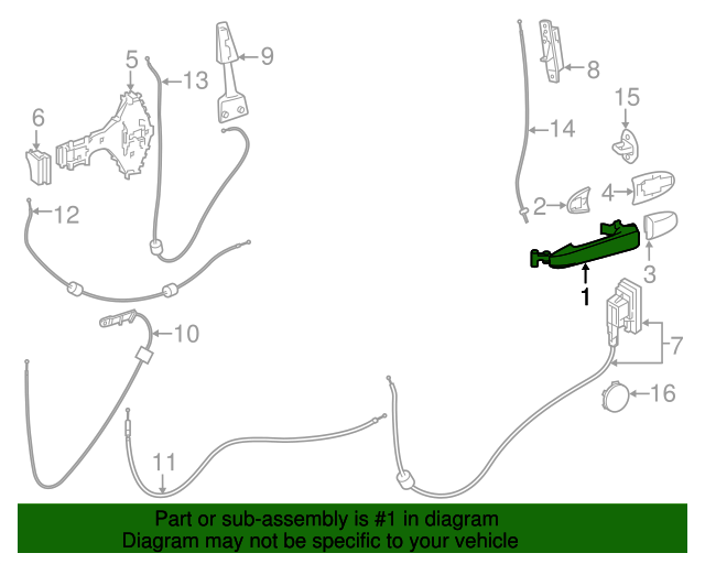 2010-2018 Mercedes-Benz Handle, Outside 906-760-01-70 | Shop MB Parts