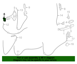 2010-2018 Mercedes-Benz Handle Base Cover 906-760-07-34 | MB OEM Parts