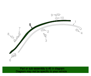 238-690-04-82 - Drip Molding 2018-2023 Mercedes-Benz | Mercedes-Benz ...