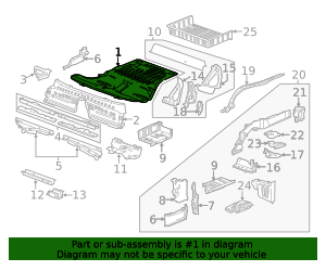 84137605 - Rear Floor Panel 2016-2023 Chevrolet Camaro ...